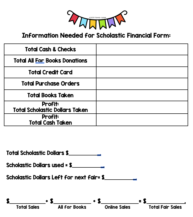 Book Fair Time! - Lessons by Sandy