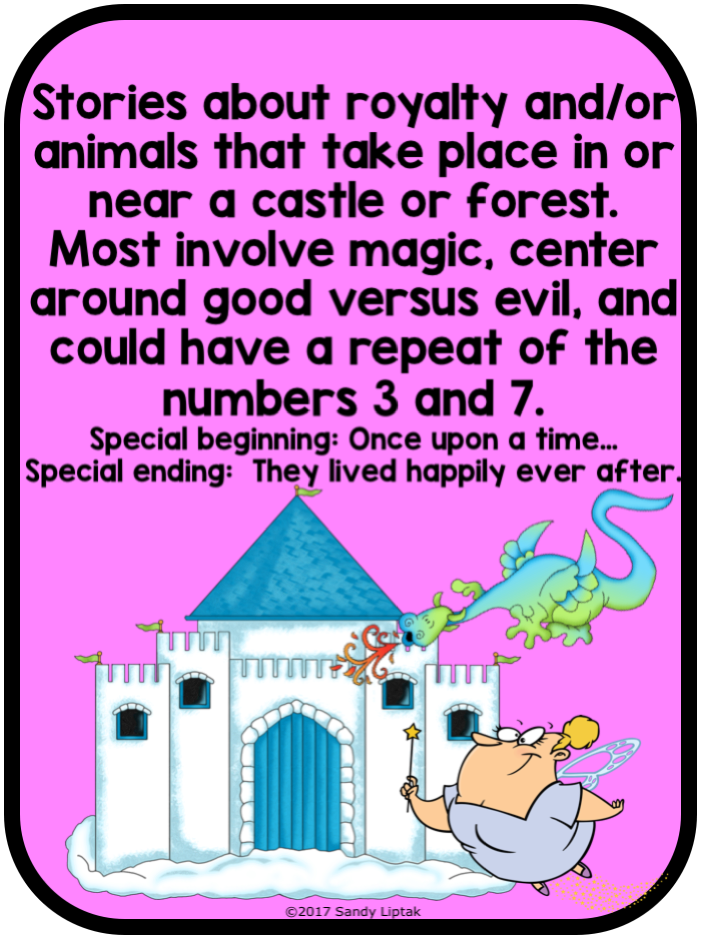 Folktale Labels and Posters - Lessons by Sandy