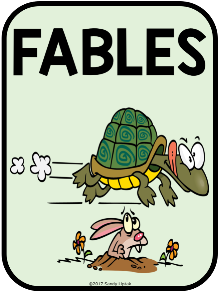 Folktale Labels and Posters - Lessons by Sandy