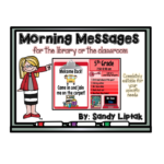 Morning Message Editable Templates - Lessons by Sandy