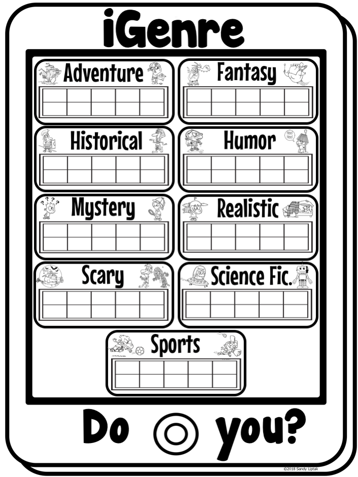 Setting Reading Genre Goals - Lessons by Sandy