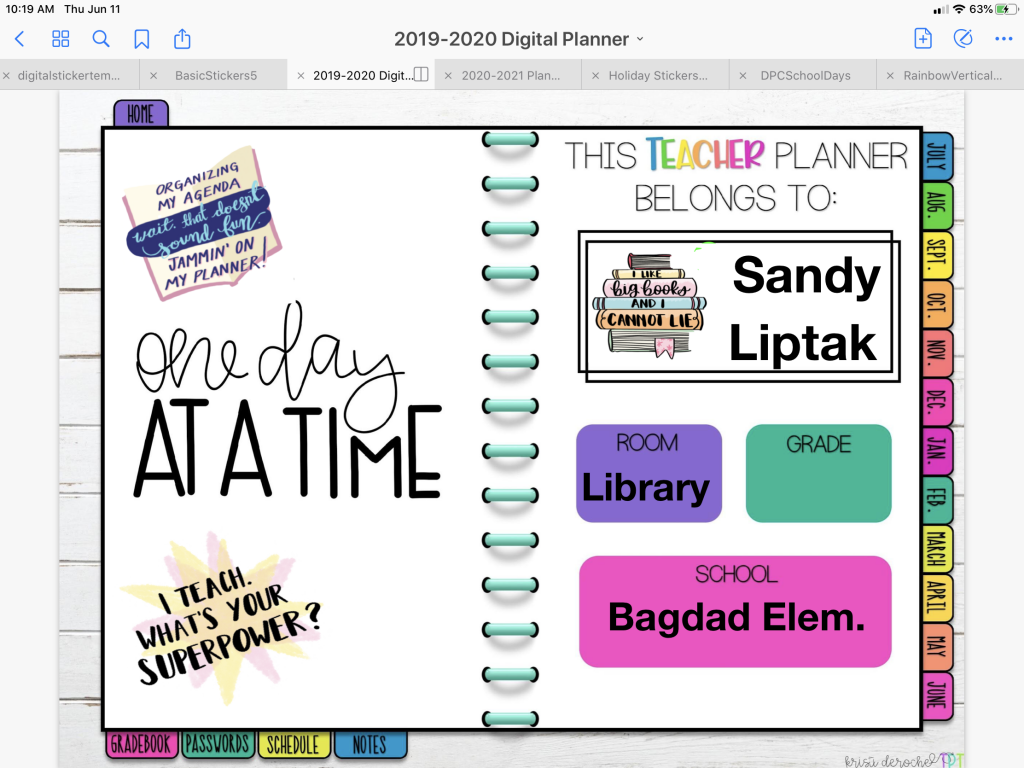 How I Got Organized With My Digital Planner - Lessons by Sandy